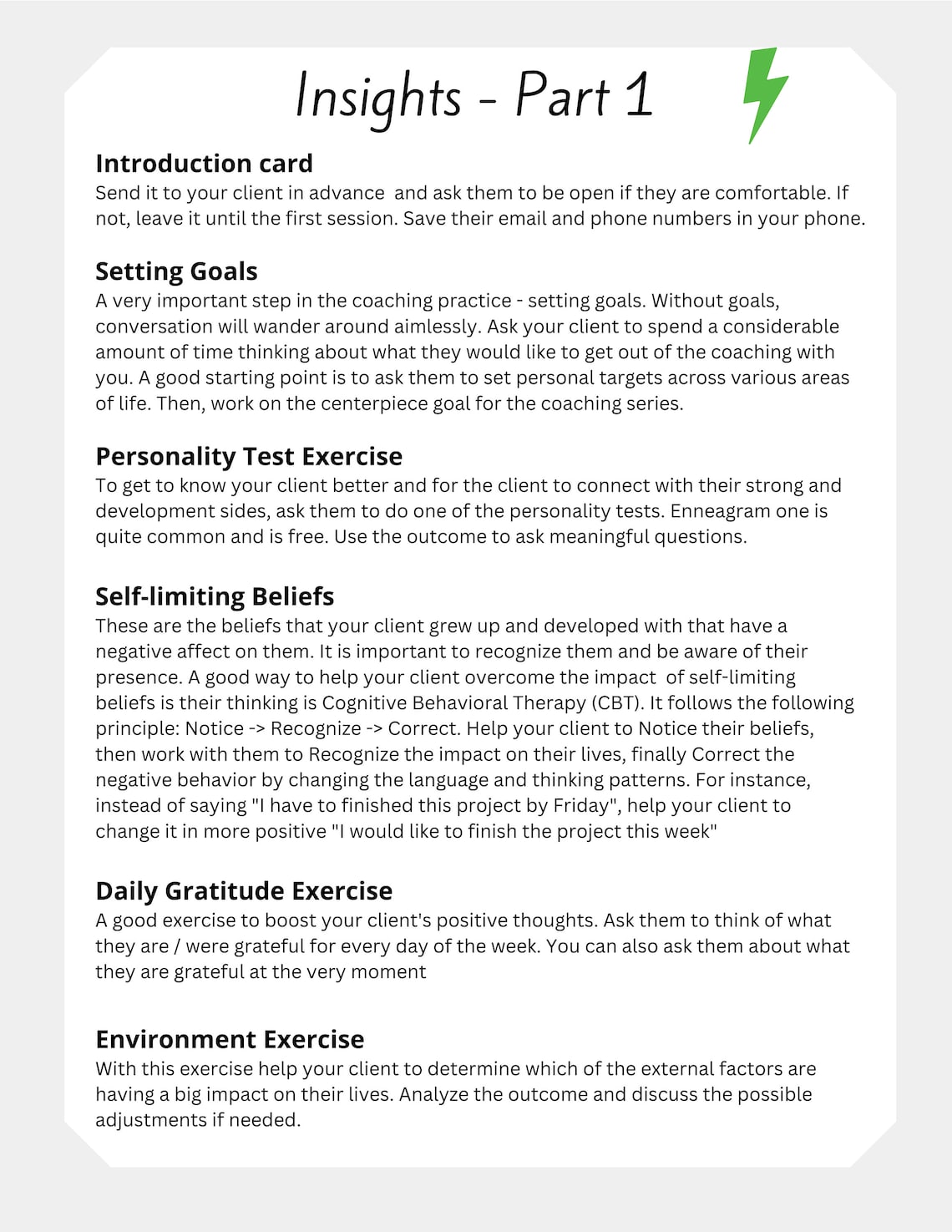 Life Coaching Journal With Tools, Exercises, Tips and Templates Great ...