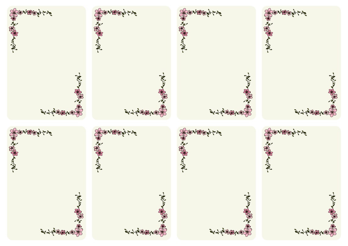 Blank Flashcards Template Empty Flash Card Printable Flash Cards ...