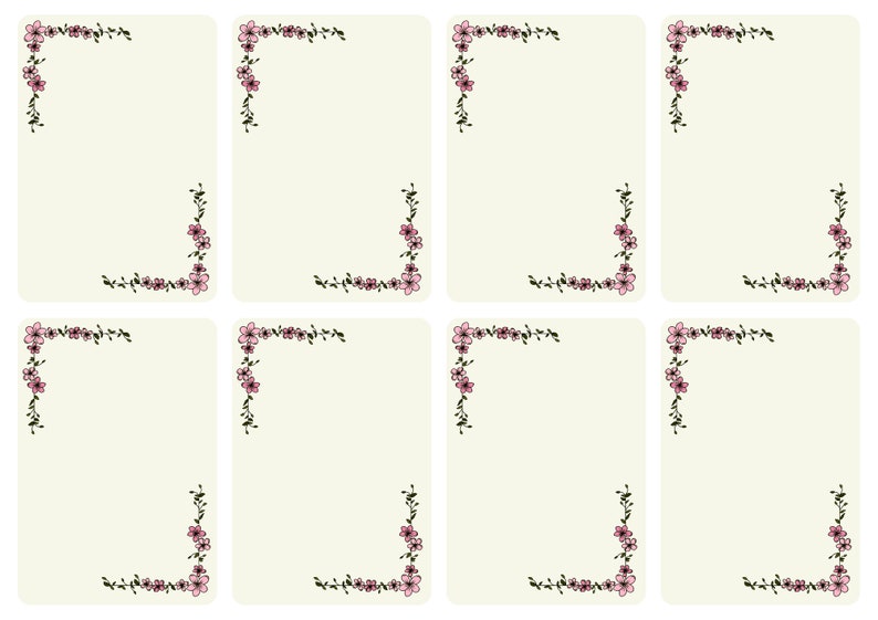 Blank Flashcards Template - Empty Flash Card - Printable Flash Cards ...