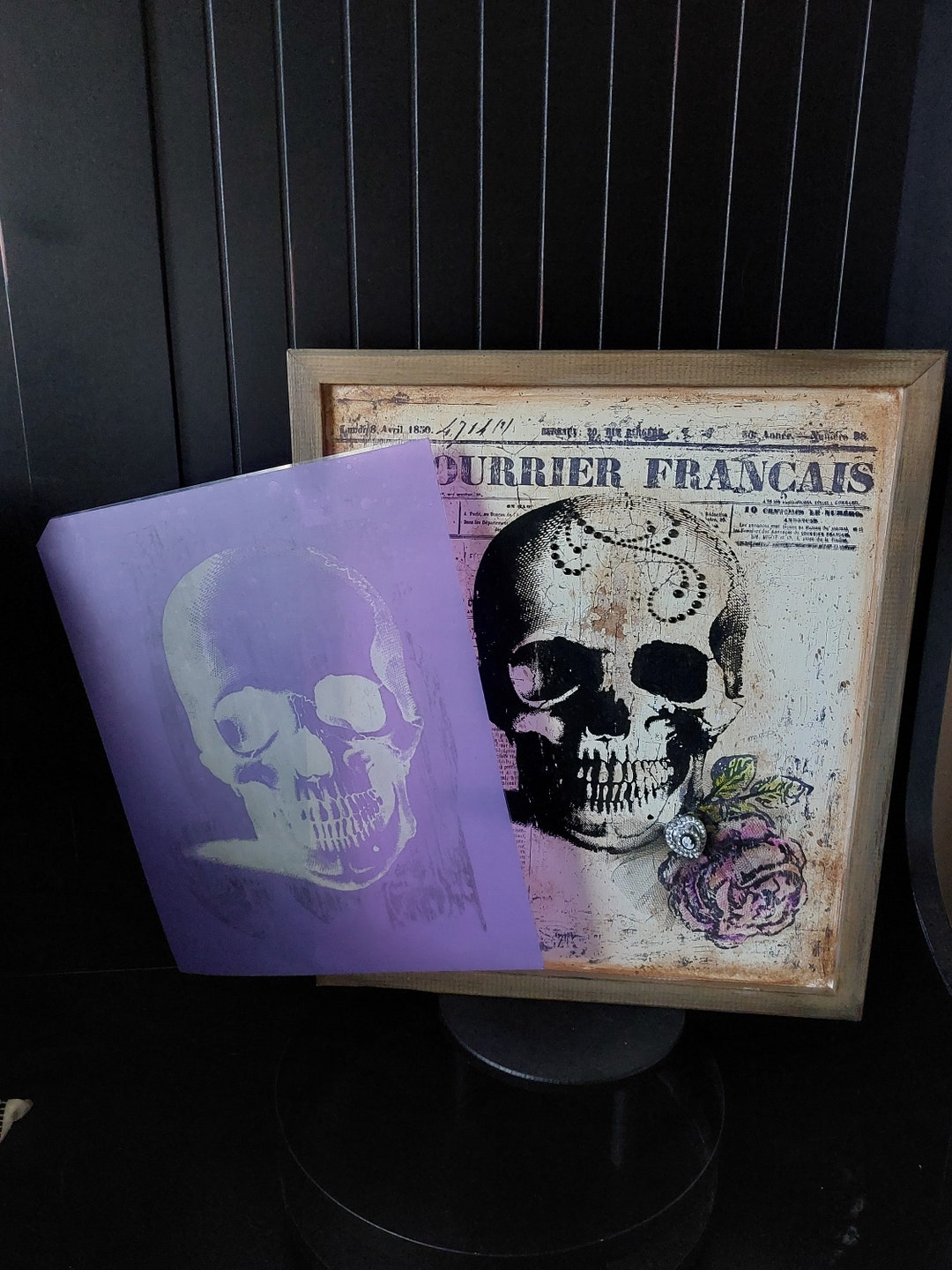 Skull Reusable Screenprint Stencil - Etsy