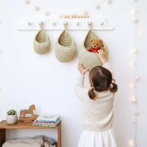 Crochet Pattern for Hanging Teardrop Basket – Create Boho Storage in 3 ...