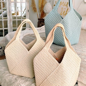 Crochet Pattern Bundle, 4 Crochet Bag Patterns, Easy Pattern PDF ...