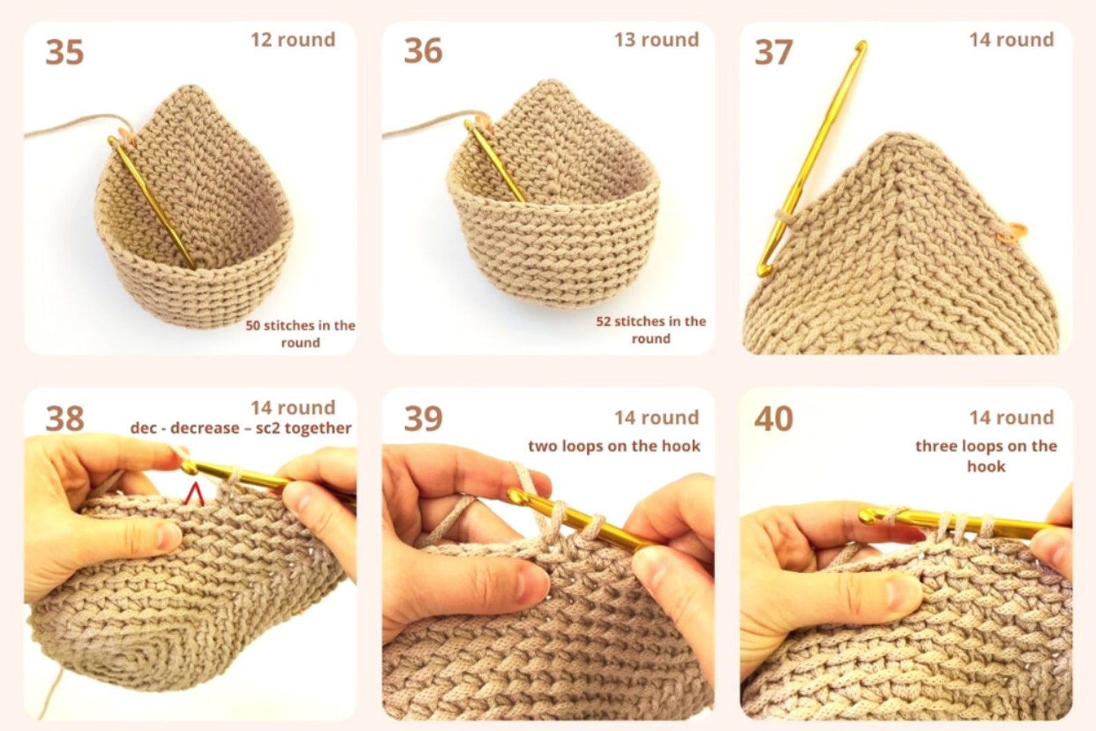 Crochet PATTERN, Teardrop Basket, Hanging Basket, Storage Basket ...