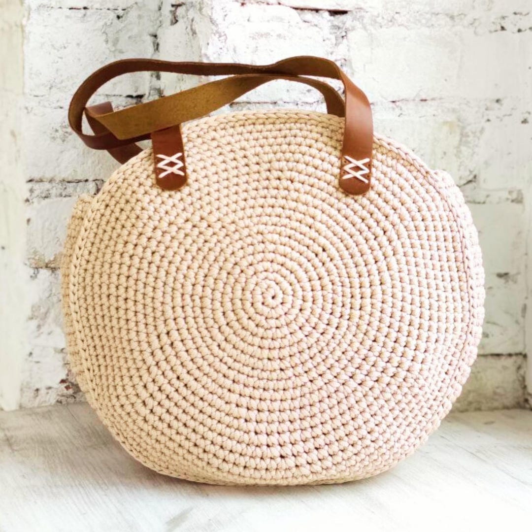 CROCHET PATTERN, DIY Crochet Round Bag Pattern - Perfect for Summer ...