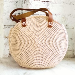CROCHET PATTERN, DIY Crochet Round Bag Pattern - Perfect for Summer & Boho Vibes! Crochet Tote ...