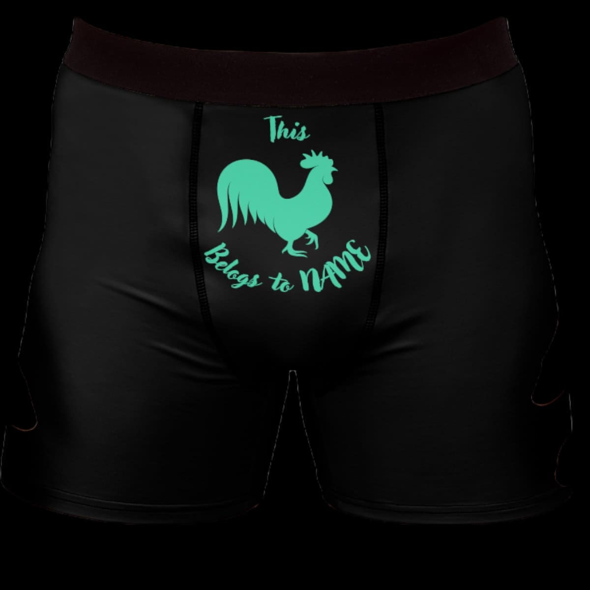 Custom Boxer Brief for Men, Glow in the Dark Boxer, This Cock Belongs ...