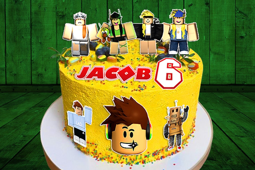 Roblox Cake Toppers – Set of 10 Precut Edible Wafer, Sugar Sheet or ...