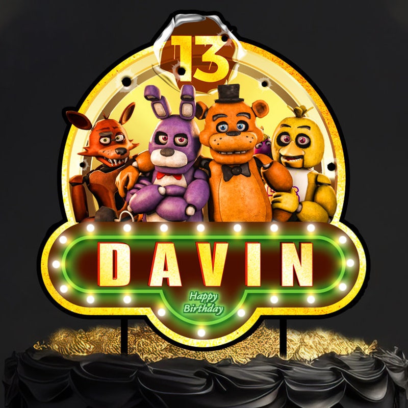 Five Nights at Freddys Cake Topper - Etsy