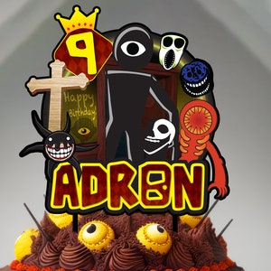 Personalized DOORS Roblox Cake Topper - the Perfect Addition to Your ...