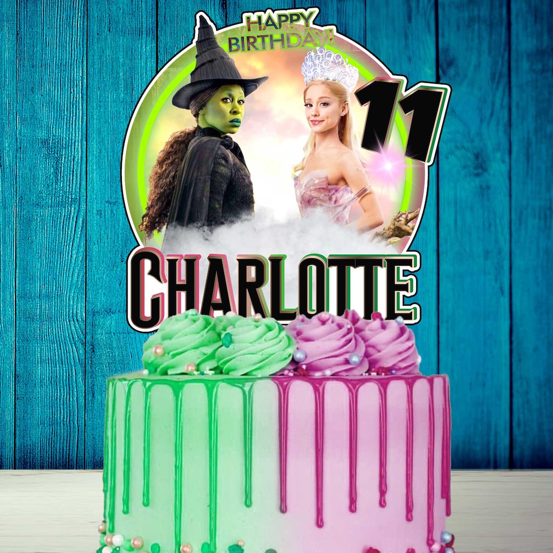Personalized Wicked Cake Topper - the Perfect Addition to Your Wicked ...