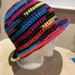 Hand Crocheted Neon Paint Pour Bucket Hat - Etsy