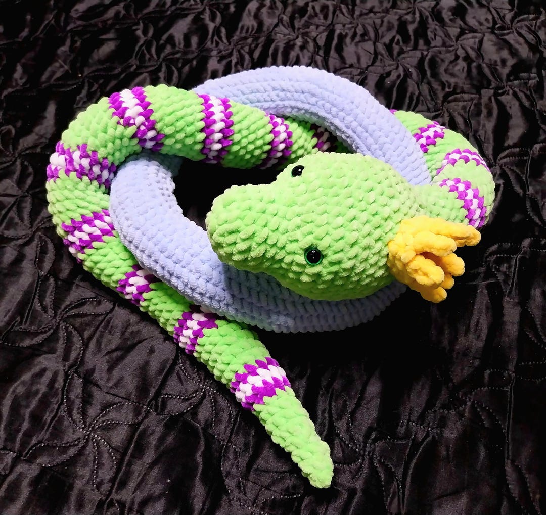 Snake Plush Crochet Pattern/queen Snake Pattern/snake With Crown ...