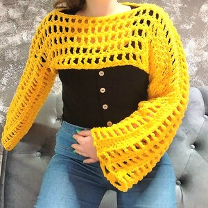 Crochet Top Pattern/crochet Mesh Top Pattern/crochet Sleeves Pattern ...