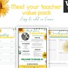Meet the Teacher Template L Boho Rainbow Style L Value Pack - Etsy