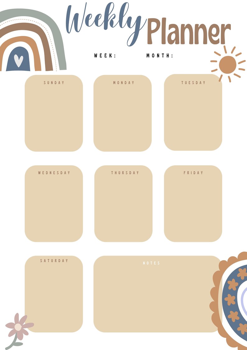 Meet the Teacher Template L Boho Rainbow Style L Value Pack - Etsy