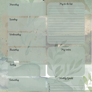 Meet the Teacher Template - Watercolor Green Collage - Etsy