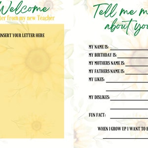 Editable - Meet the Teacher L 7 in 1 Value Pack Template - Etsy
