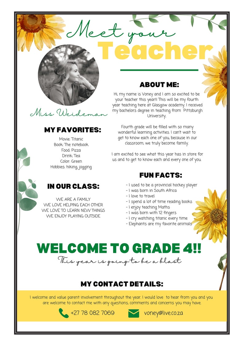 Editable- Meet the Teacher Template + Value Pack - Etsy