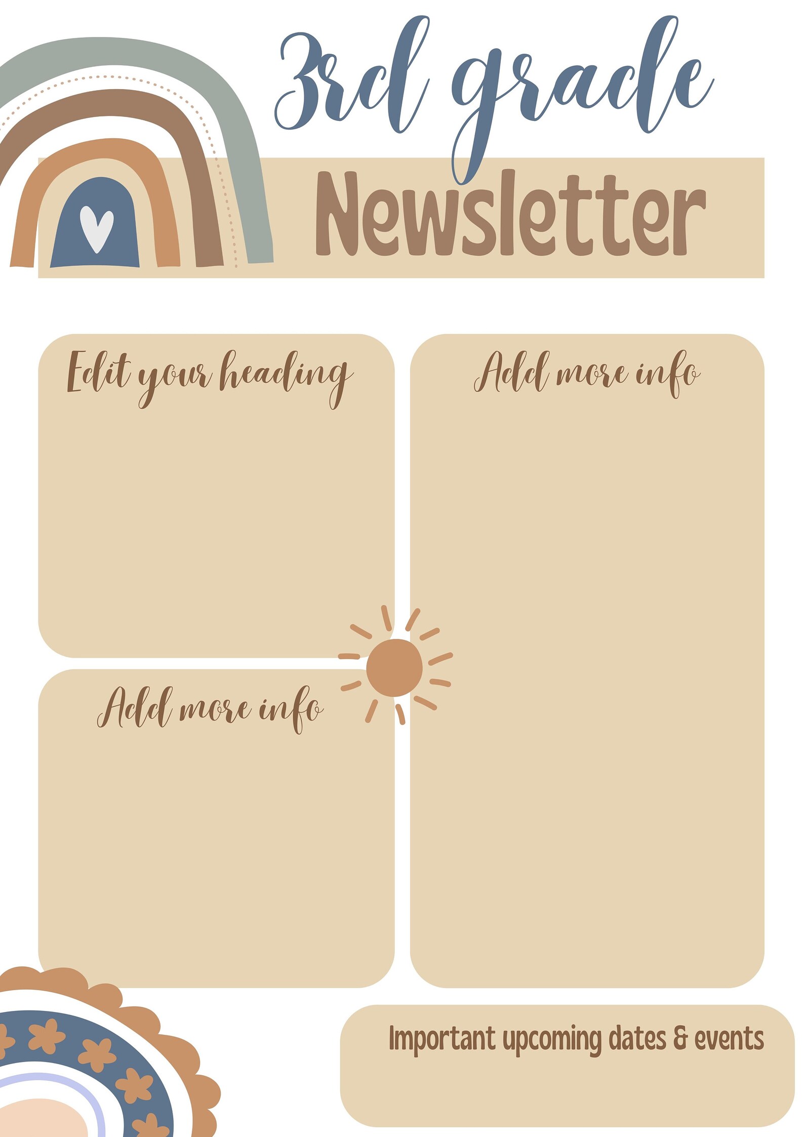 Meet the Teacher Template L Boho Rainbow Style L Value Pack - Etsy