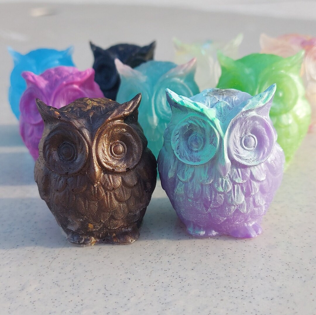 Resin Owl Figurine - Etsy