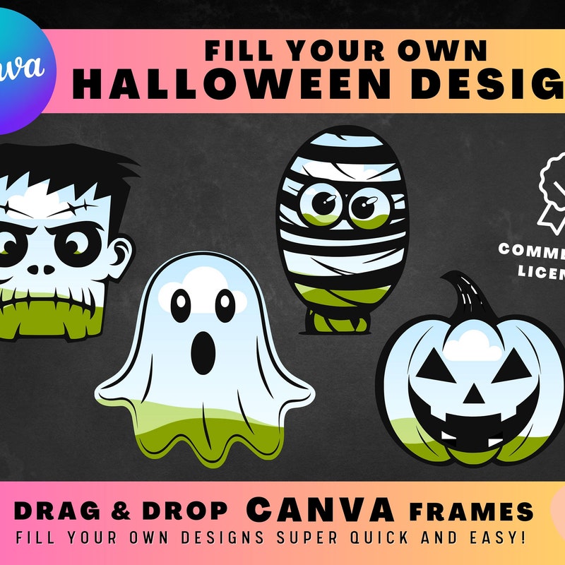 Halloween Frames - Etsy