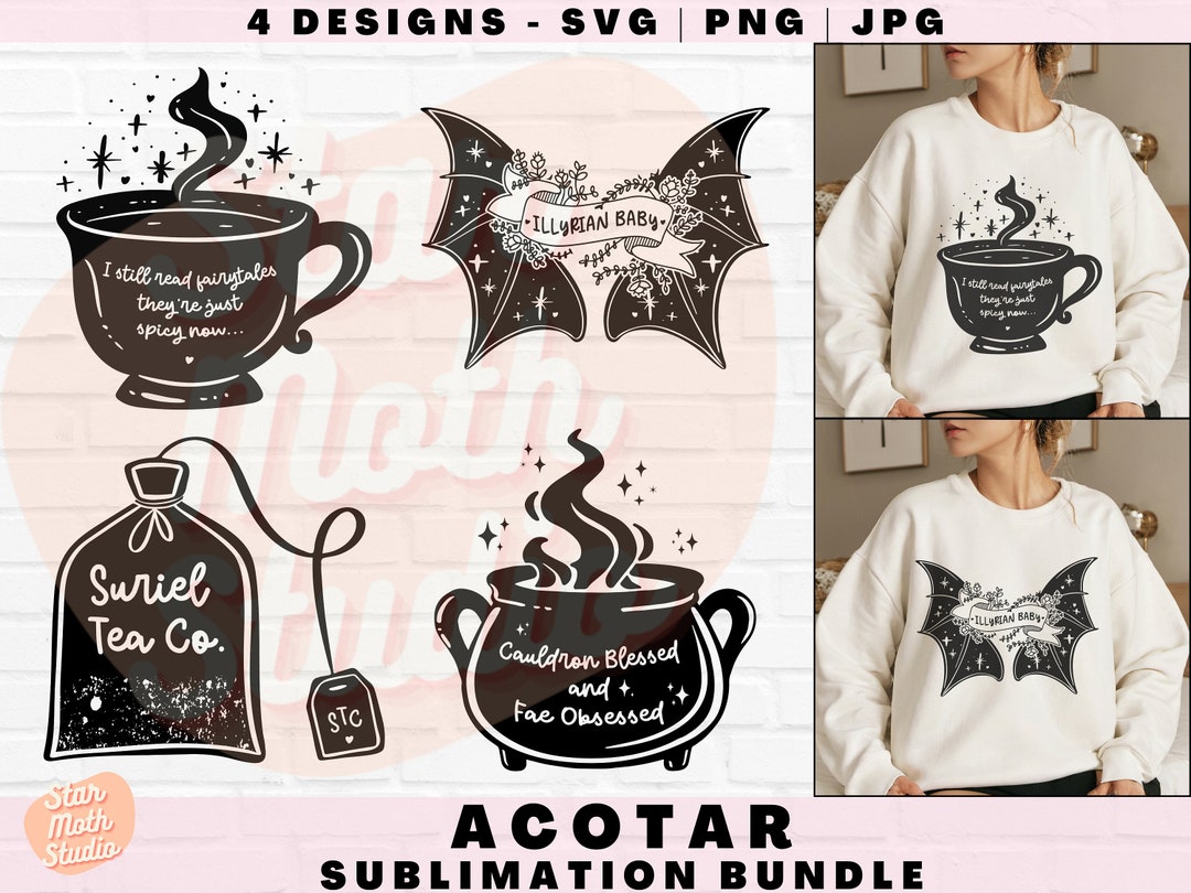 Officially Licensed - 4 ACOTAR Svg Bundle, ACOTAR Cut Files for Cricut ...