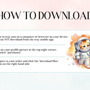 20 PNG Watercolor Adorable Space Astronaut Kittens Clipart Set, Fantasy ...