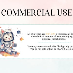 20 PNG Watercolor Adorable Space Astronaut Kittens Clipart Set, Fantasy ...