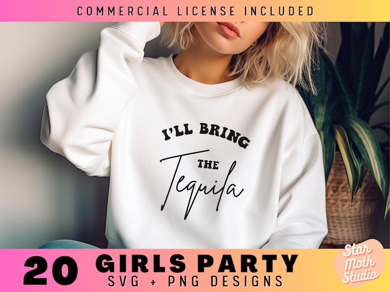 Girl Party SVG PNG Sublimation Bundle, I'll Bring the Svg, Bachelorette ...