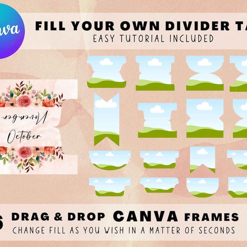 Tab in Canva - Etsy