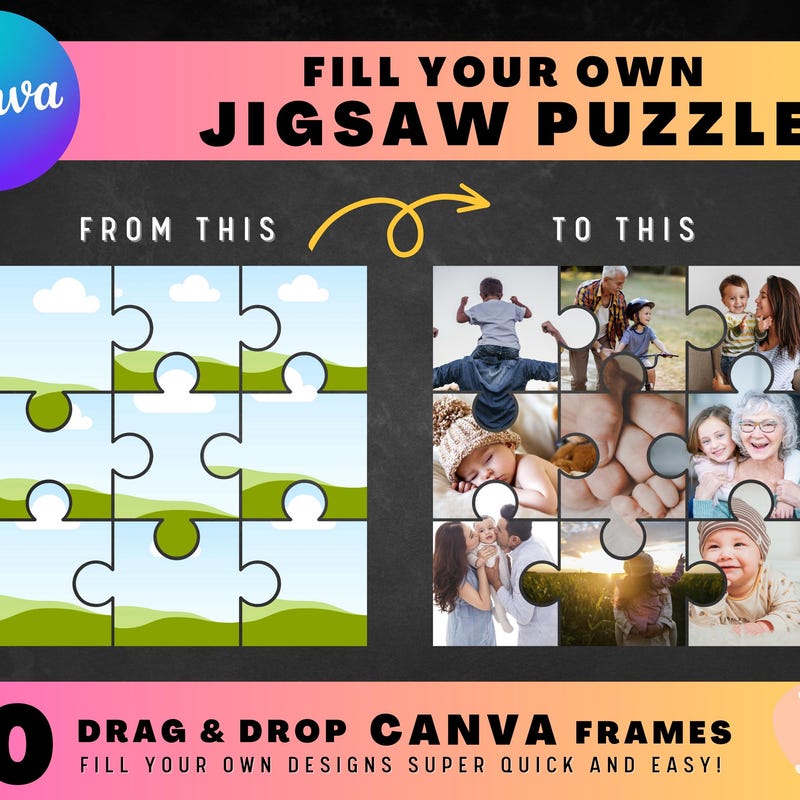 Jigsaw Puzzle Frames - Etsy