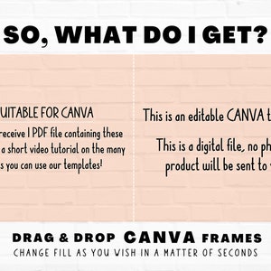 Build Your Own Happy SMILEY FACES on CANVA, Editable Fill Canva Frame ...