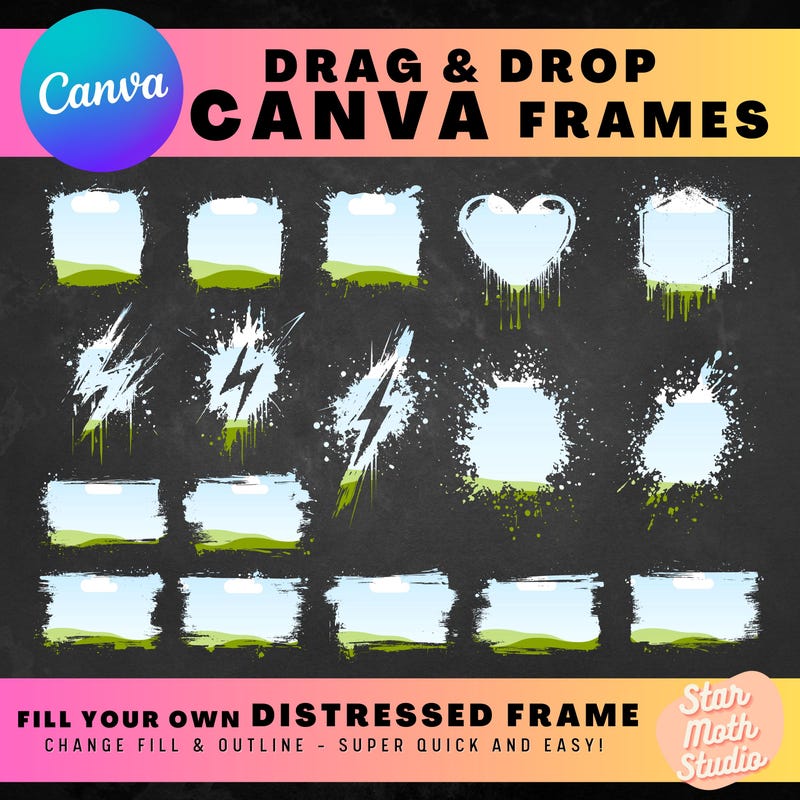 Distressed Frames - Etsy