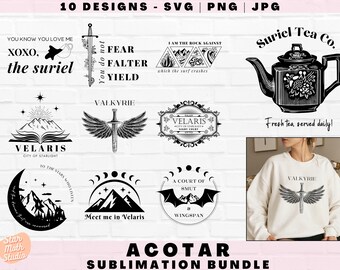 Officially Licensed 4 ACOTAR Svg Bundle, ACOTAR Cut Files for Cricut ...