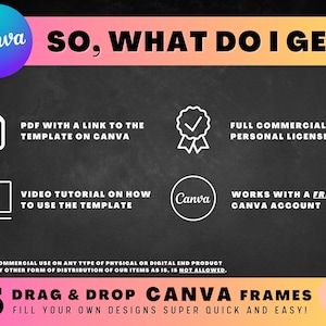 Cute Monsters Halloween CANVA FRAMES, Easy Drag and Drop Editable Canva ...