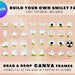 Build Your Own Happy SMILEY FACES on CANVA, Editable Fill Canva Frame ...