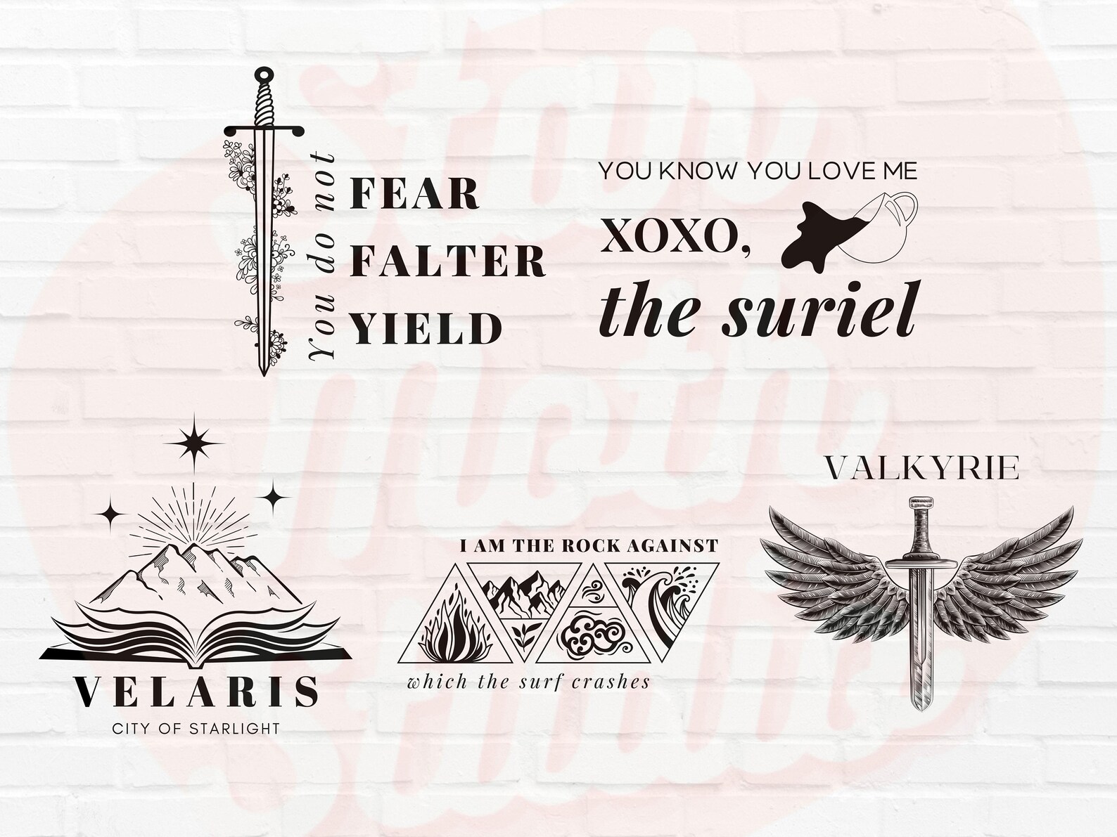 Officially Licensed 10 ACOTAR Svg Bundle, ACOTAR Cut Files for Cricut ...
