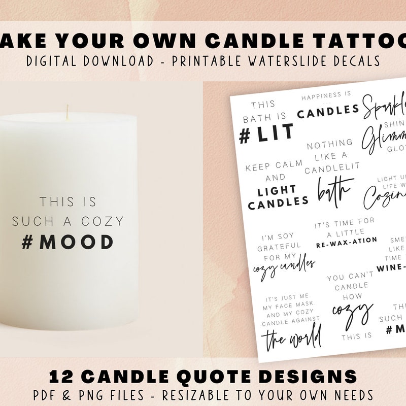 Decals for Candles Funny - Etsy