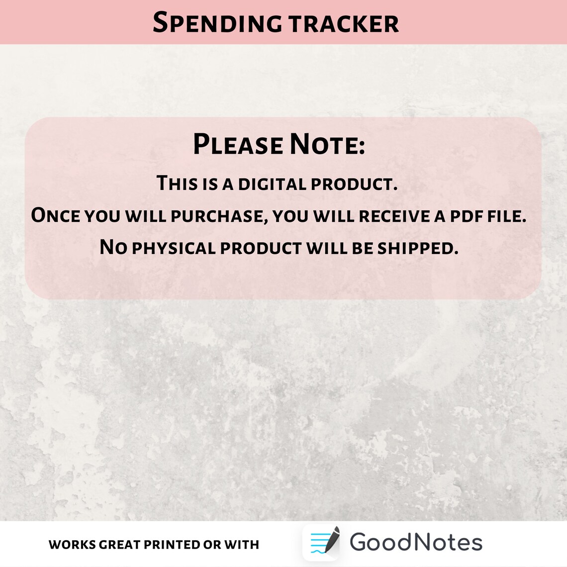Spending Tracker Expense Tracker Printable Spending Log Purchase ...