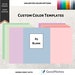 Goodnotes Templates A4 Paper A5 Custom Color Infinite Notebook Pages ...