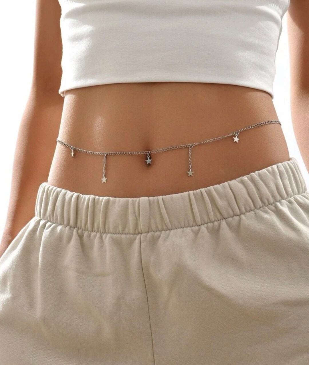 Star Charm Waist Chain - Etsy UK
