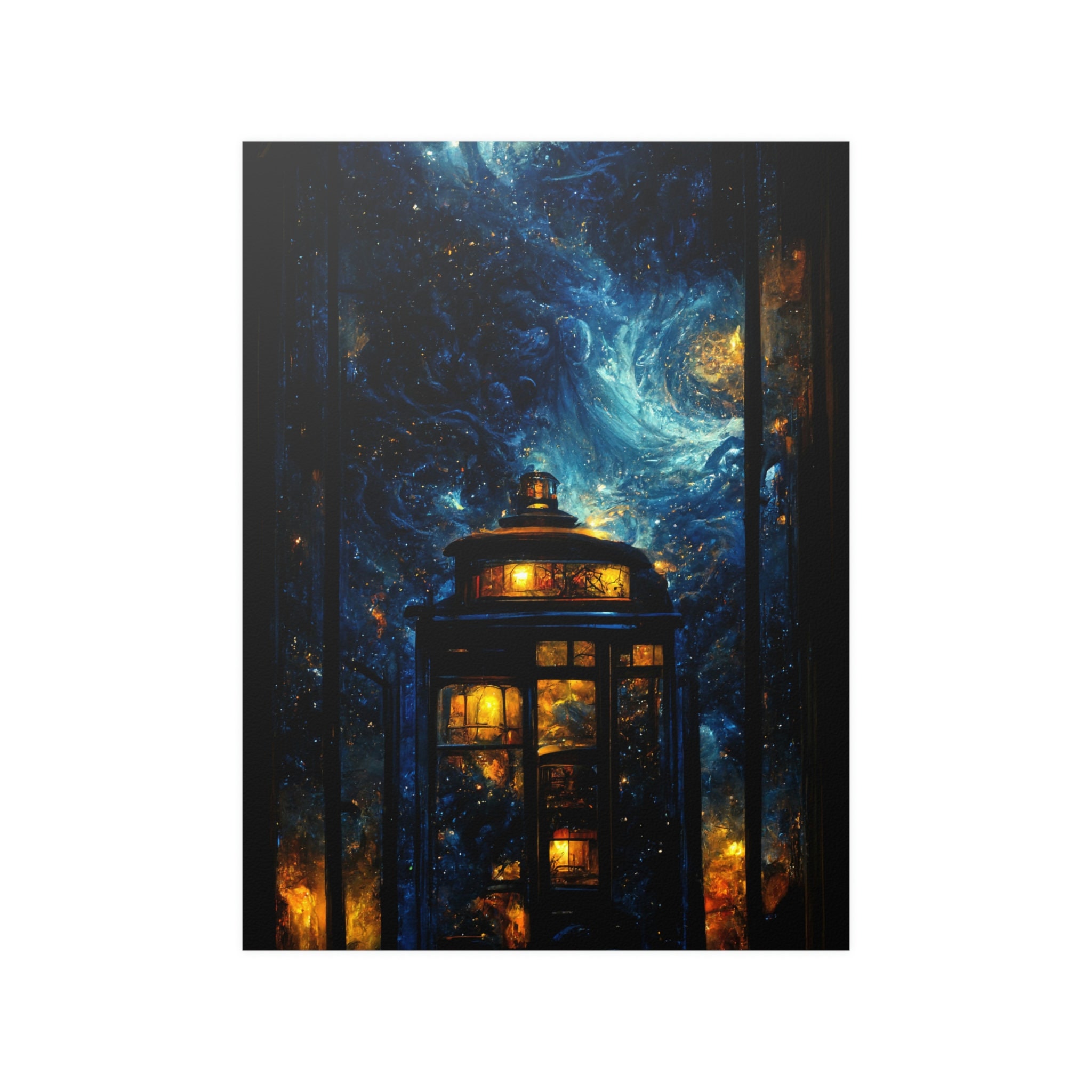 Doctor Who Van Gogh Starry Night Art Print Poster - Etsy
