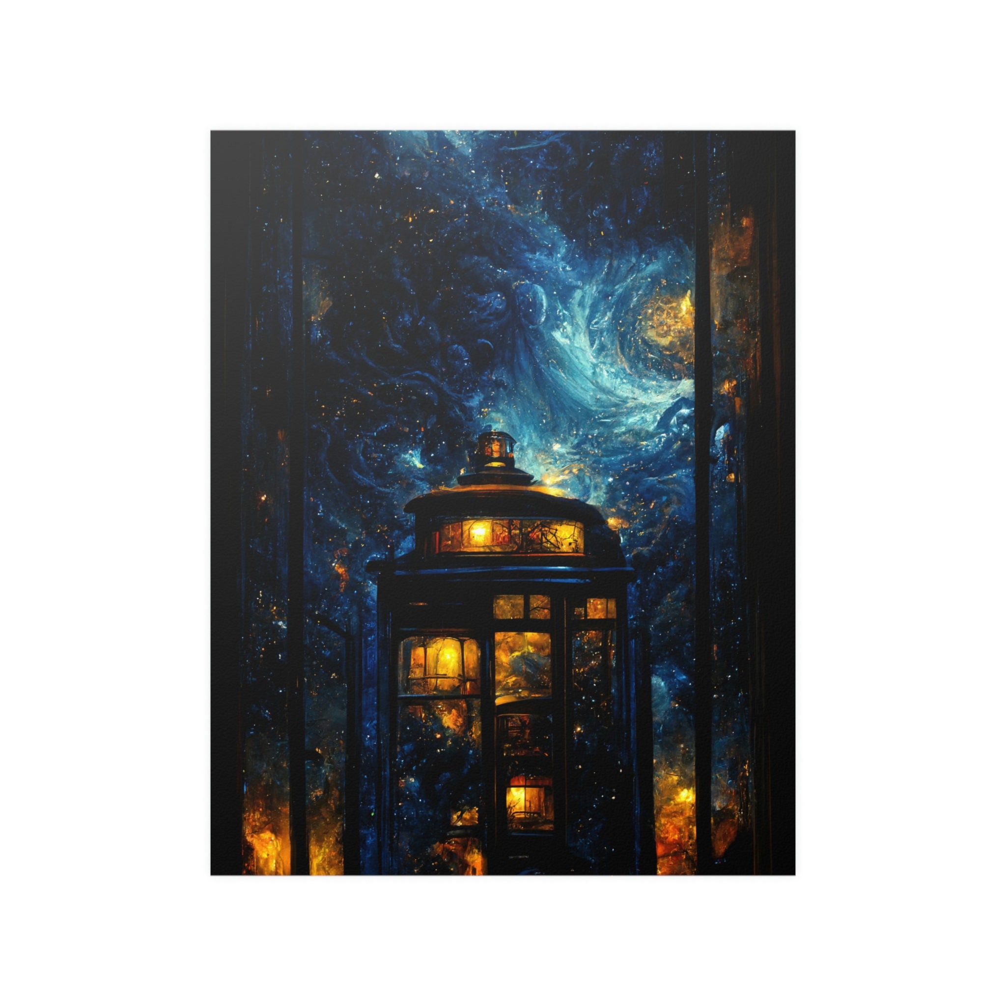 Doctor Who Van Gogh Starry Night Art Print Poster - Etsy