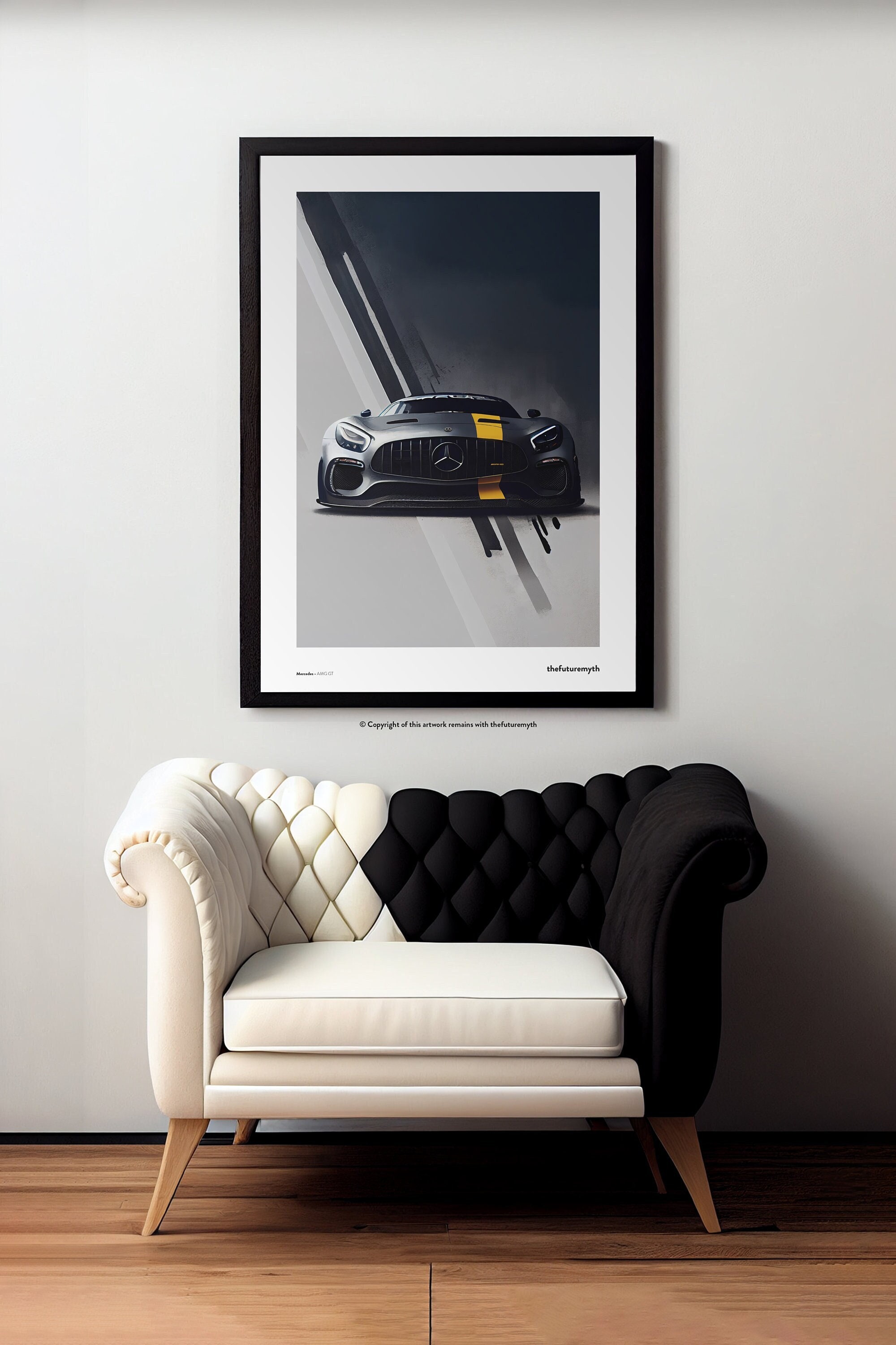 Mercedes AMG GT Car Poster Wall Art Poster Car Print - Etsy