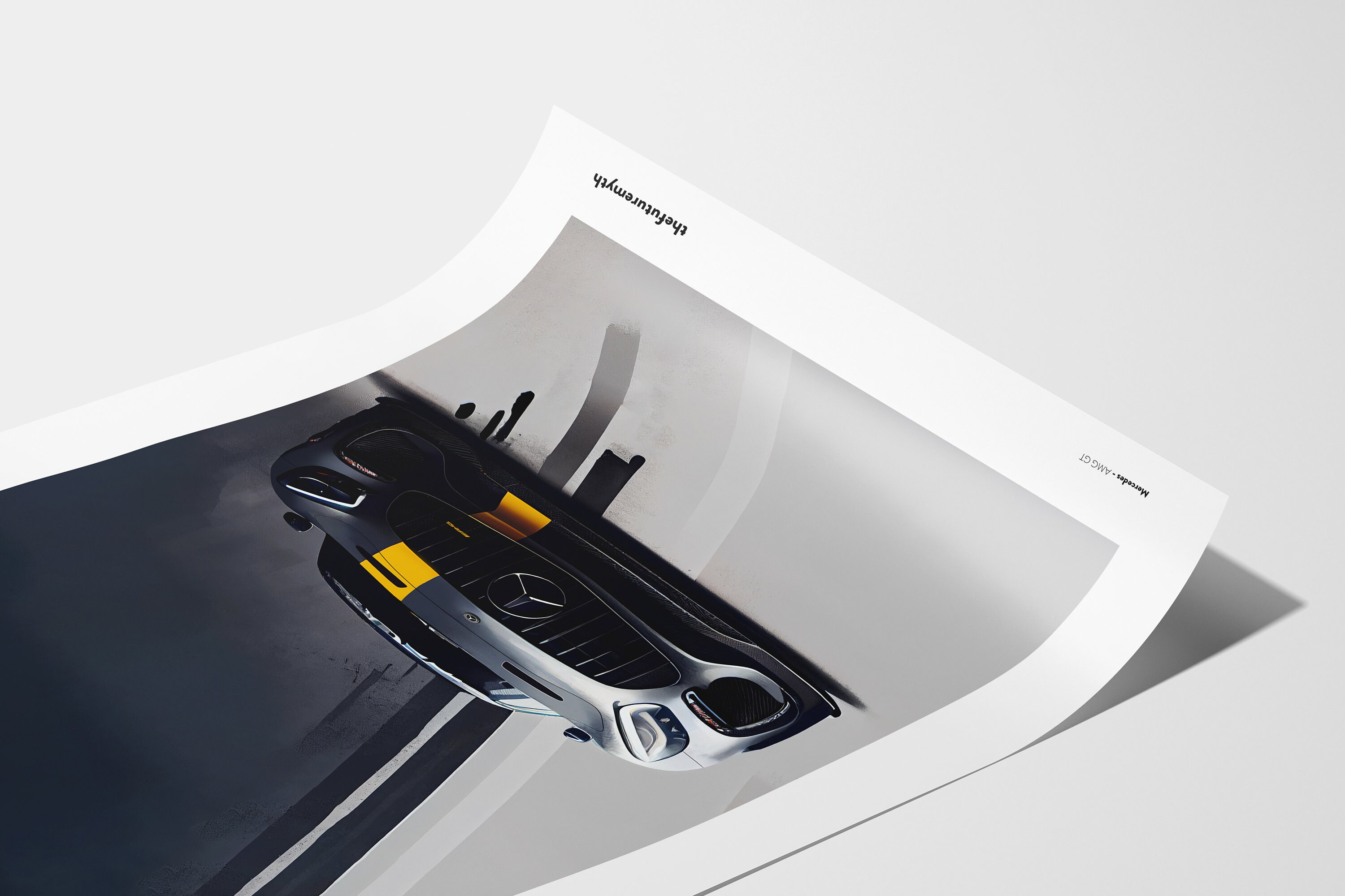 Mercedes AMG GT Car Poster Wall Art Poster Car Print - Etsy