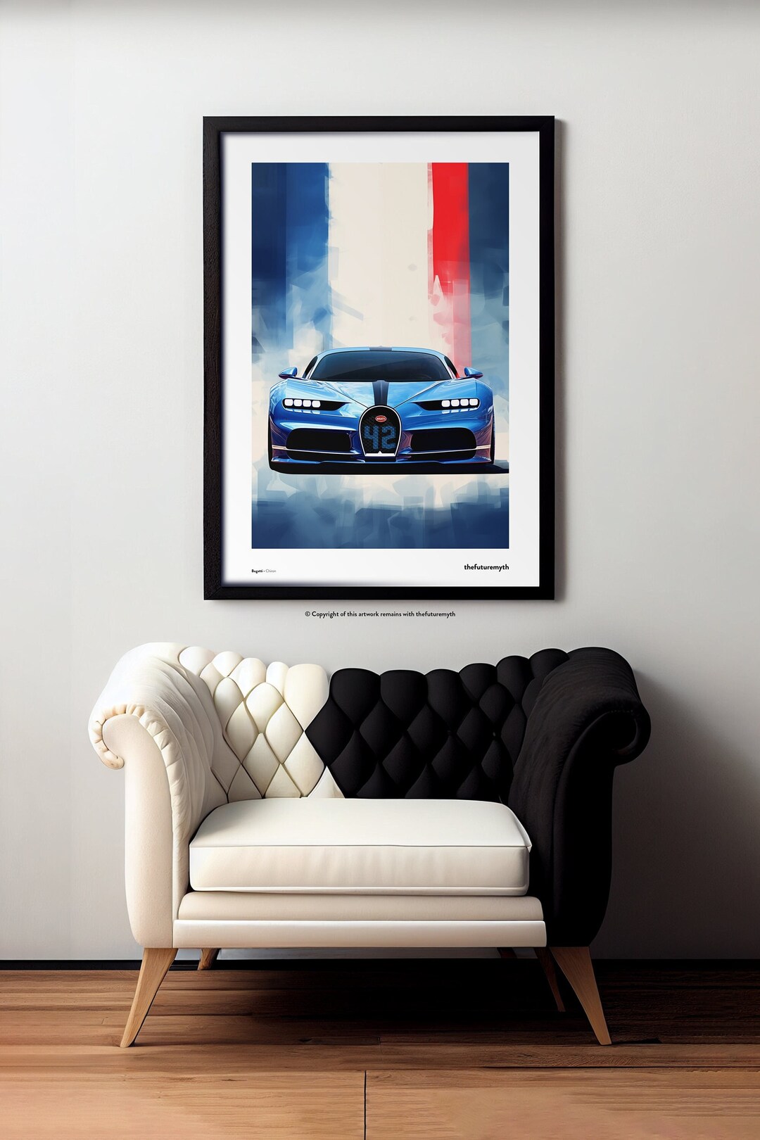 Bugatti Chiron Car Poster French Bugatti Poster, Car Print, Modern Art ...