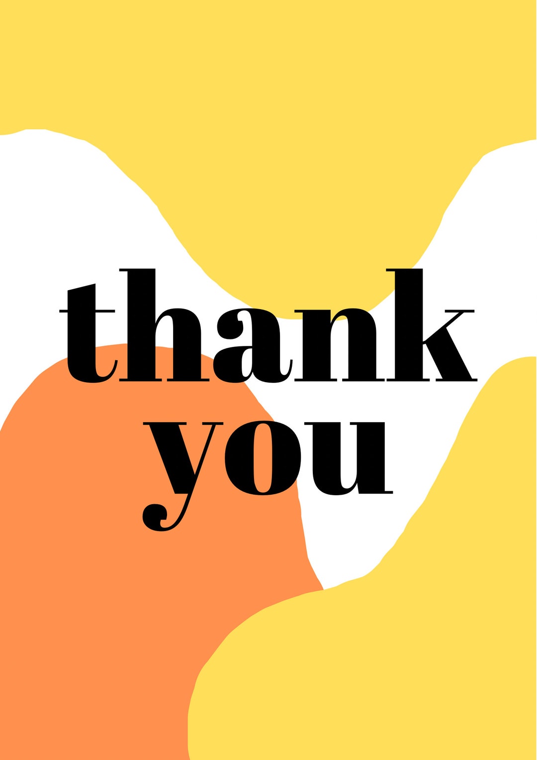 Minimalist Thank You Poster - Etsy
