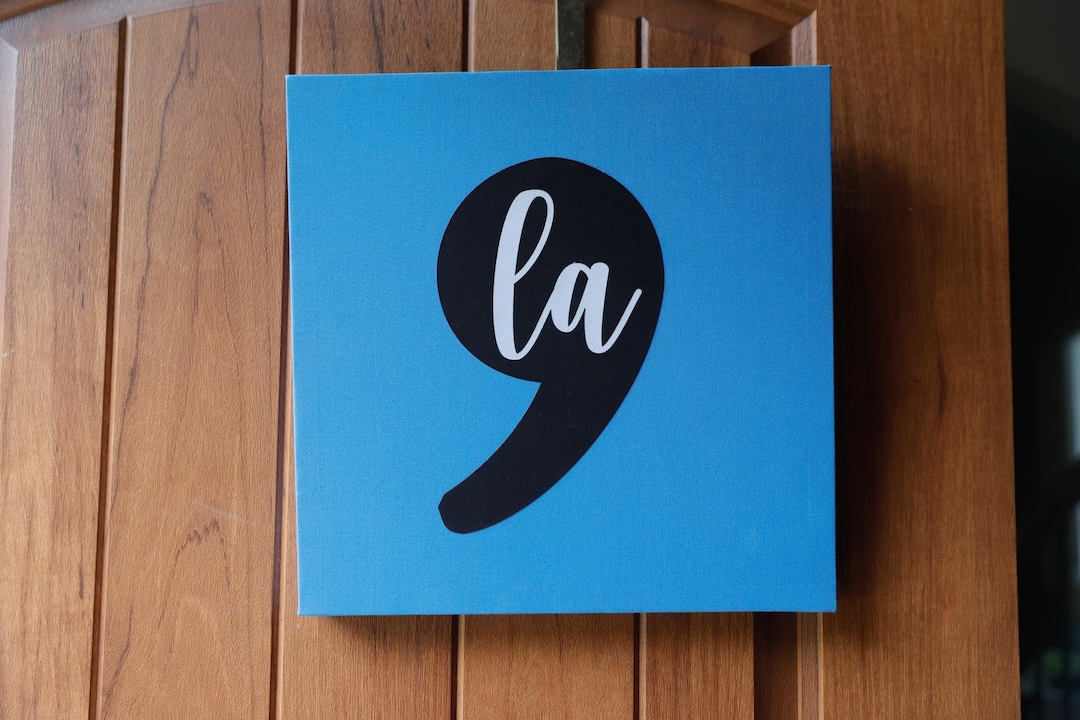 Comma La Fabric Door Sign for 2024 Election, Vote Harris, Elect ...