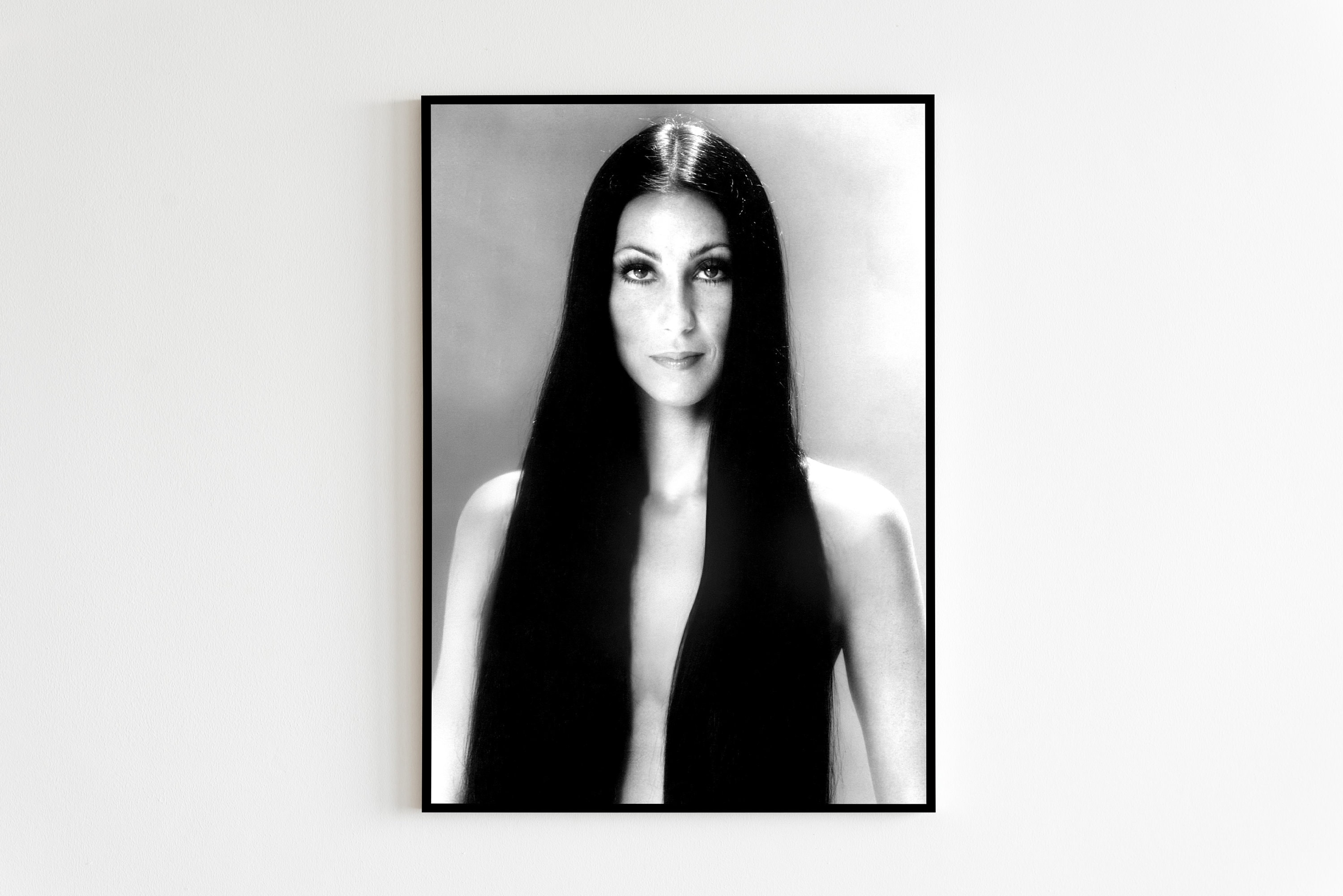 Cher Poster, Black and White, Vintage Photo, Feminist Poster, Wall Art ...