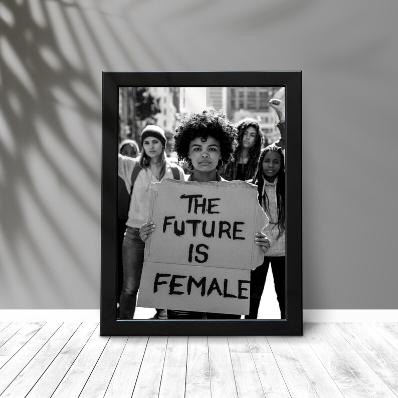 The Future is Female Feminist Poster Vintage Feminist Wall - Etsy